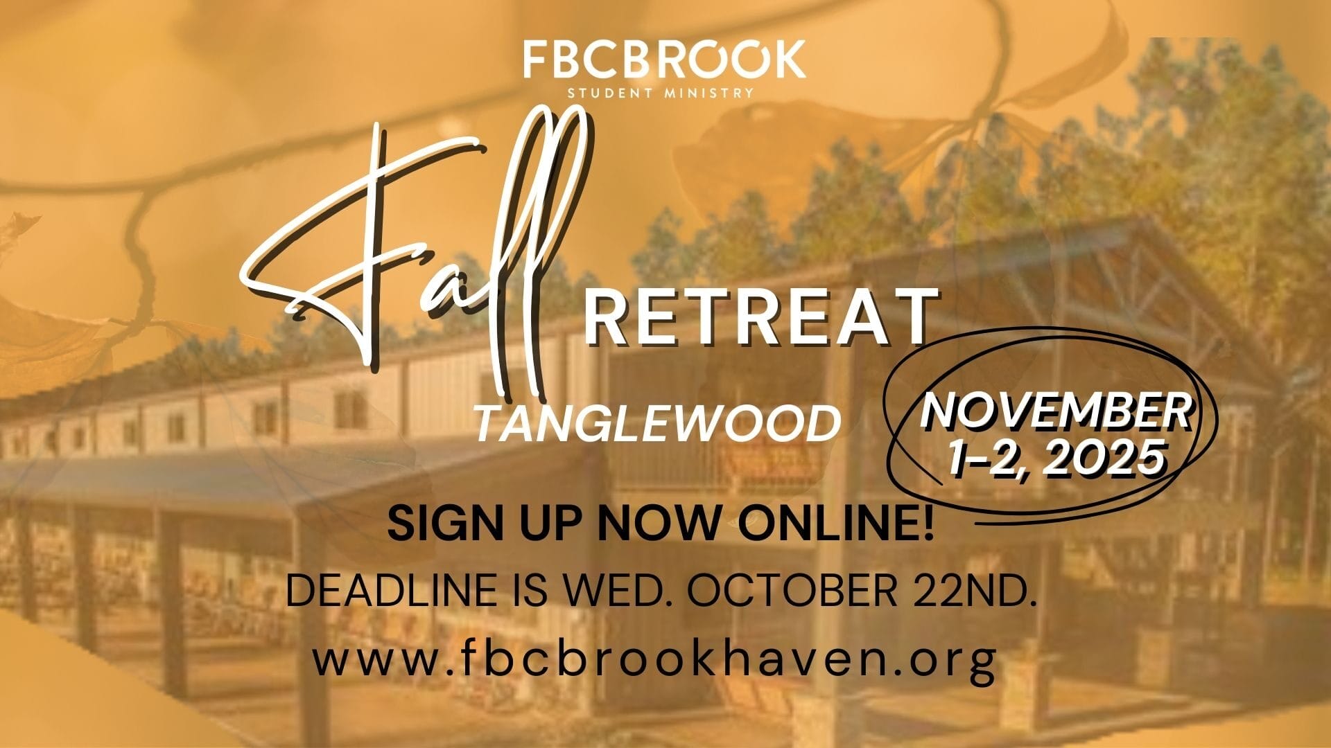 Student Fall Retreat 2025 - First Baptist Church Brookhaven